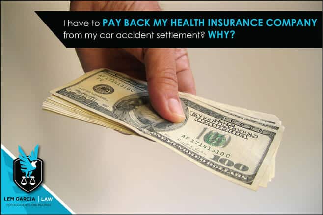 I have to pay back my health insurance company from my car accident ...